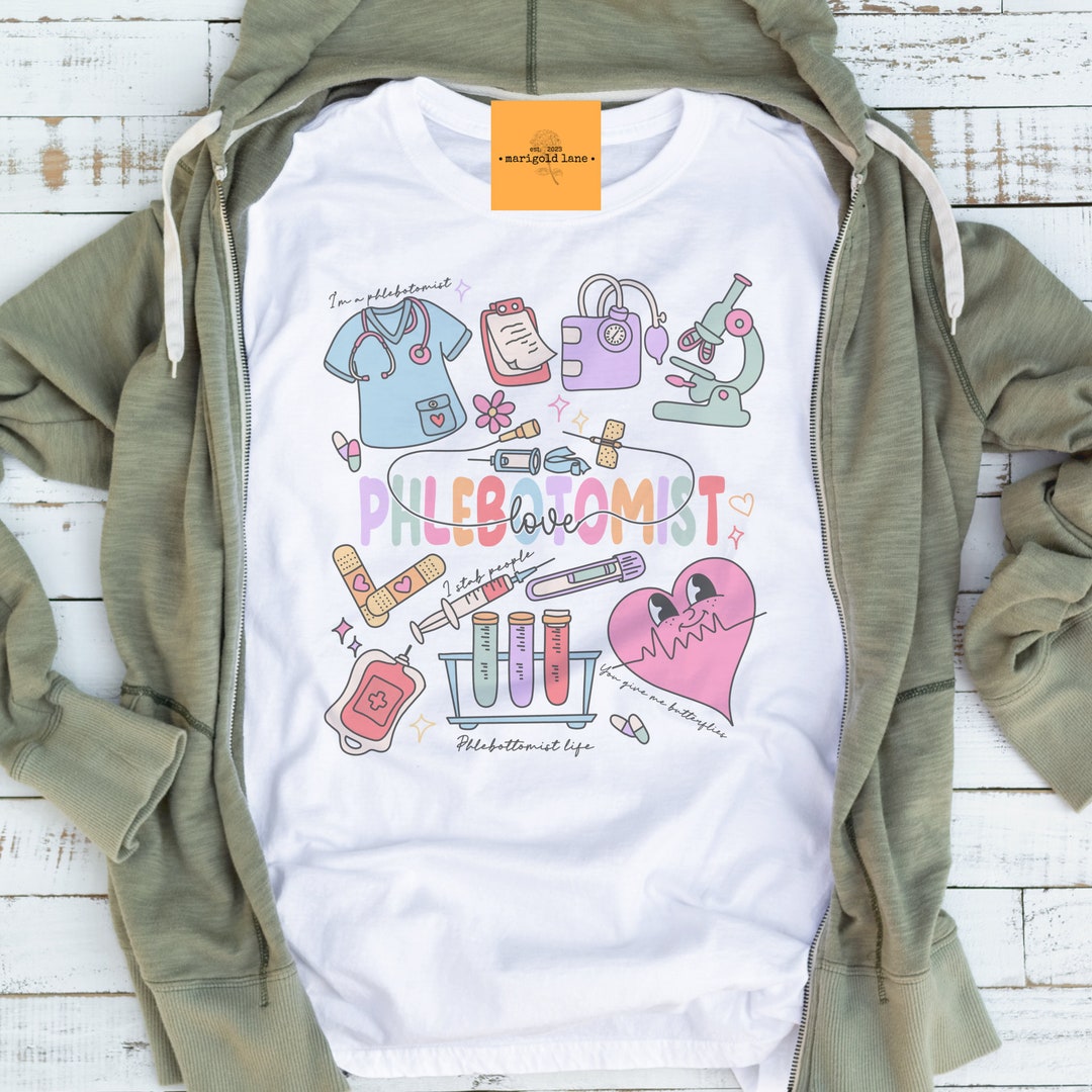 Phlebotomy Tshirt, Phlebotomist Gift, Phlebotomy School Tshirt Multiple ...