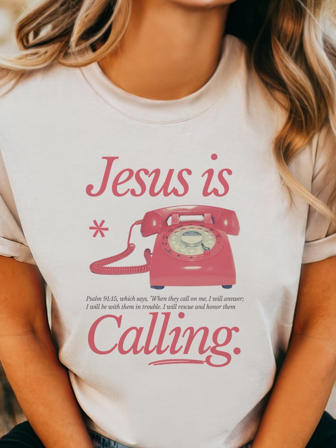 Vintage Christian T-shirt: Retro Jesus Calling Graphic Tee - Etsy
