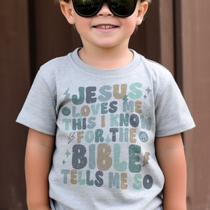 Kids Jesus Loves Me This I Know Tshirt, Kids Christian Tshirt ...
