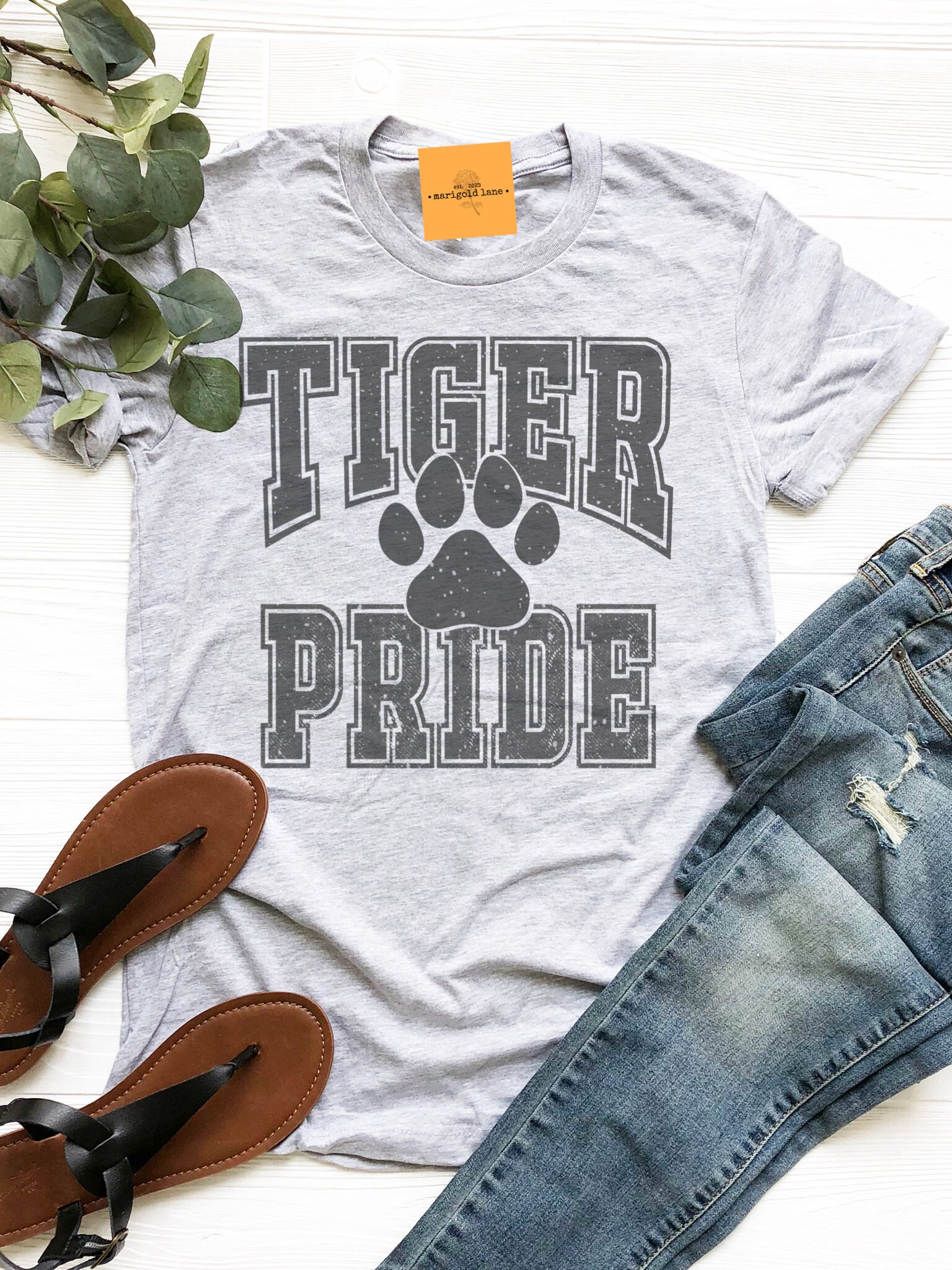 Tiger Pride Mascot, Blue and Black Tigers Tshirt, Cute Game Day Tshirt ...