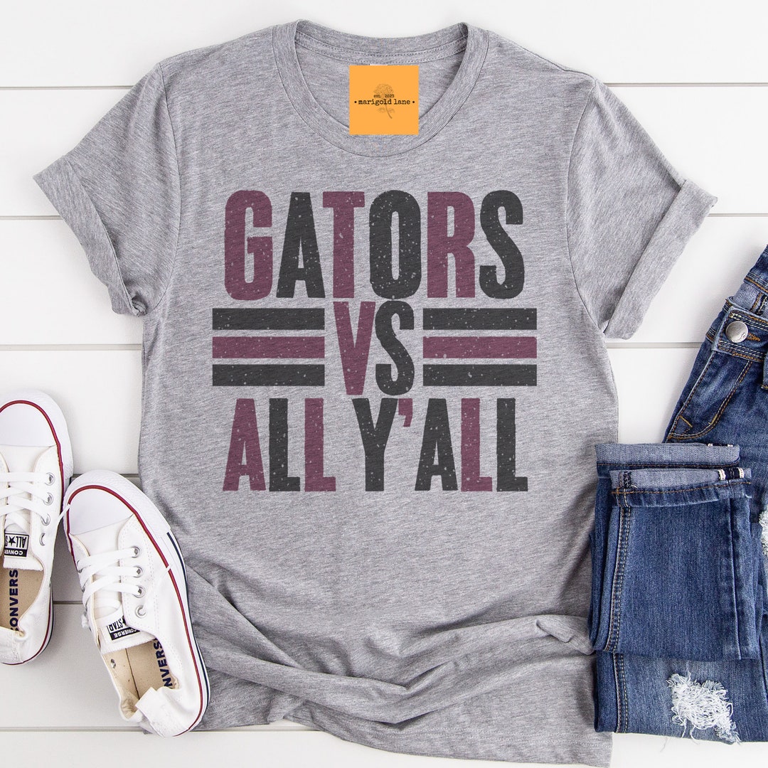 Gators Mascot, Gators Maroon Football Tshirt, Football Mom Tshirt, Cute ...