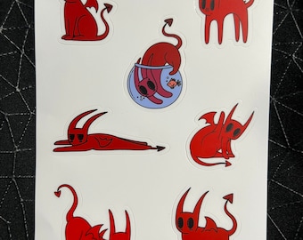 Demon Sticker Sheet - Etsy