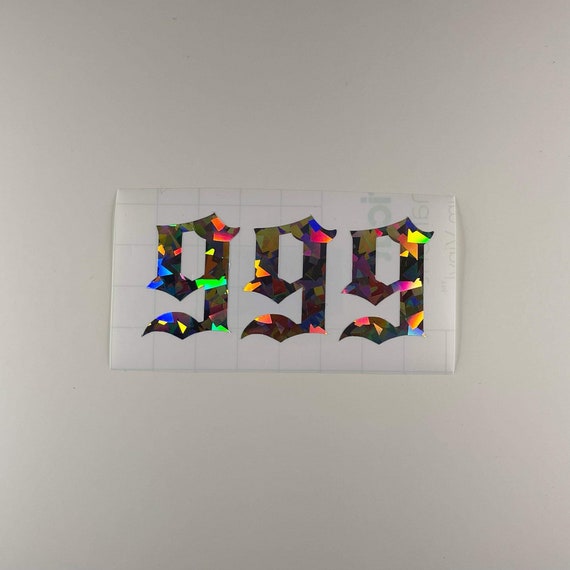 999 Vinyl Decal | Etsy