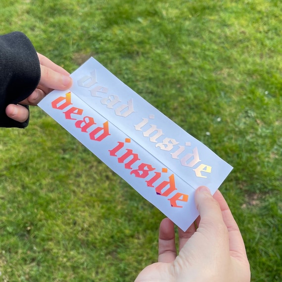 Dead Inside Decal | Etsy