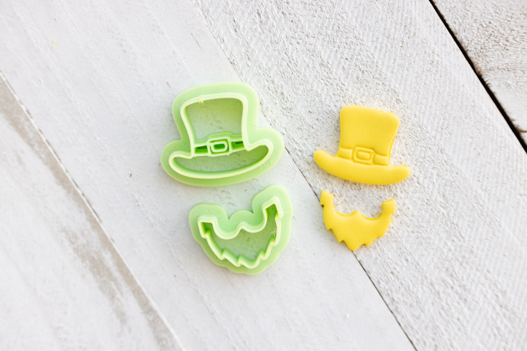 Four Leaf Clover Leprachaun Polymer Clay Cutter Bundle St - Etsy