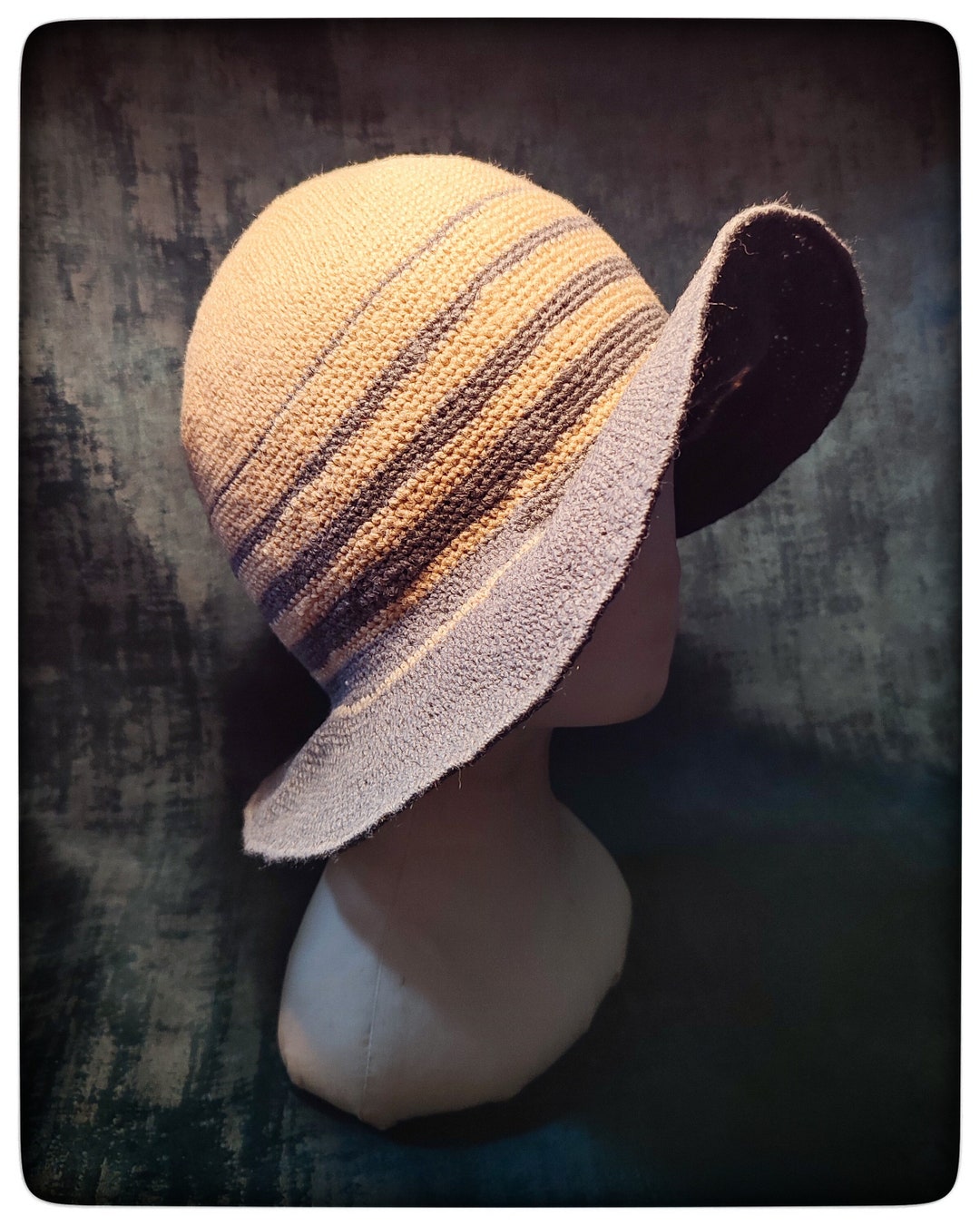 1920s 1930s Hat Cloche Bell Hat With Wide Brim Vintage, Flapper, Gatsby ...