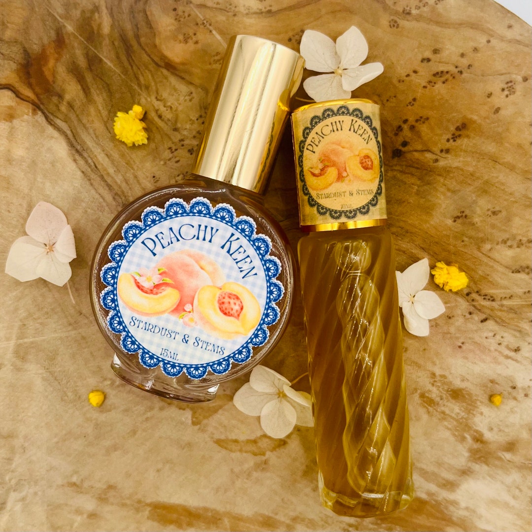 Sugared Peach Perfume- PEACHY KEEN, Peaches and Cream, Natural Fruity ...