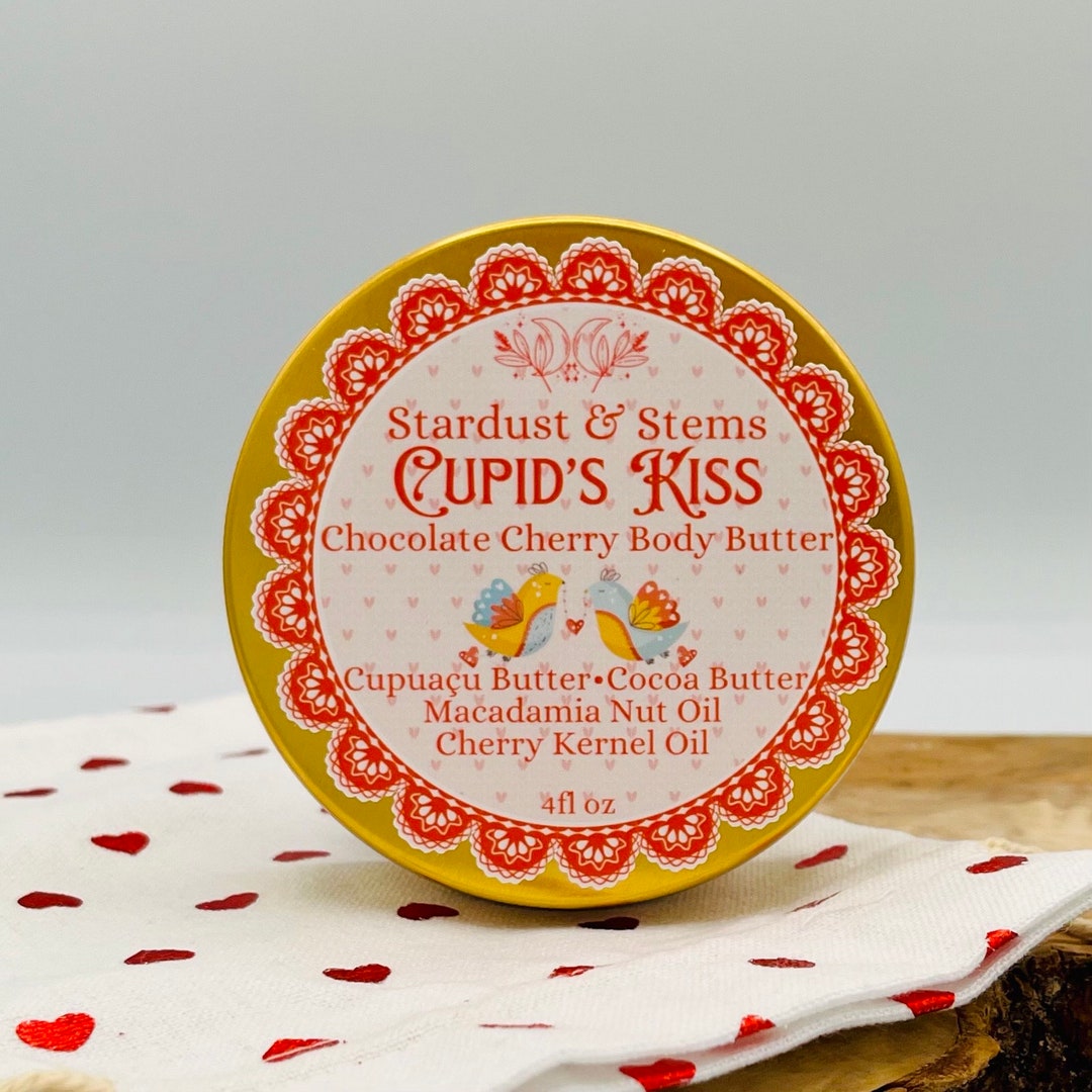 CUPID'S KISS Valentine's Day Body Butter, Cherry Kernel Oil, Chocolate ...