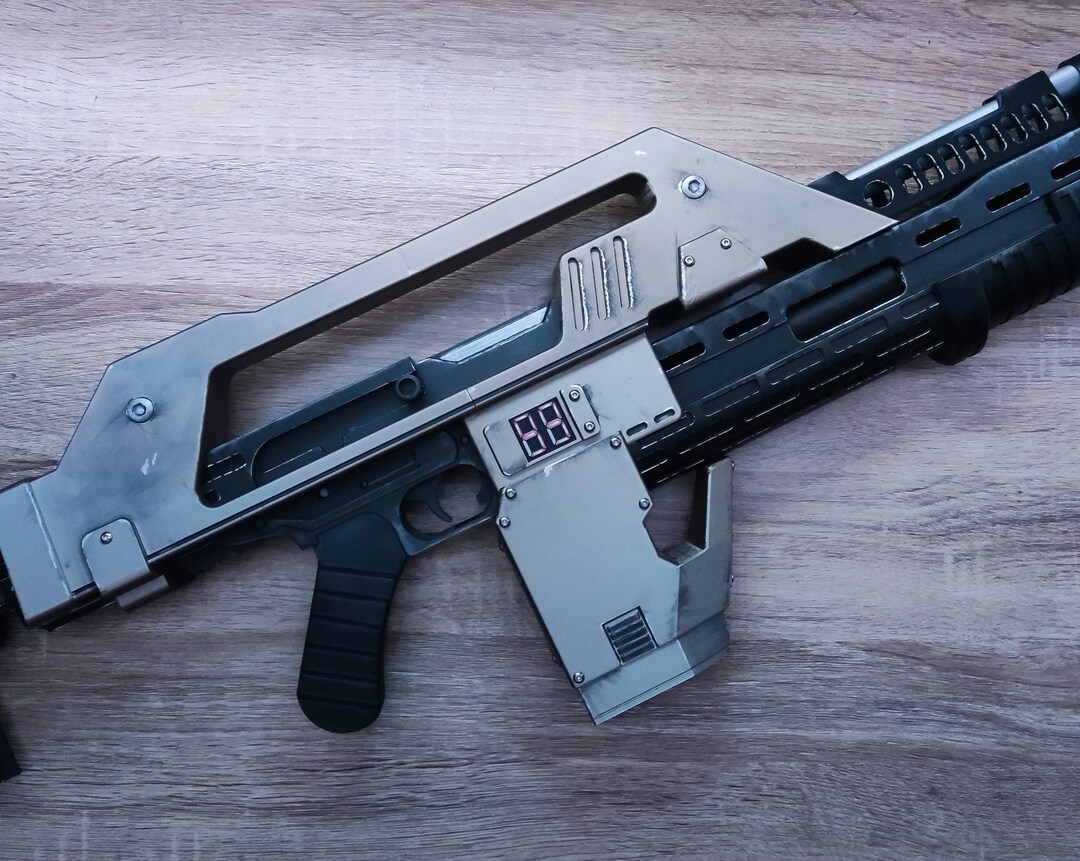 Aliens M41A Pulse Rifle 3D Printed & Weathered - Etsy