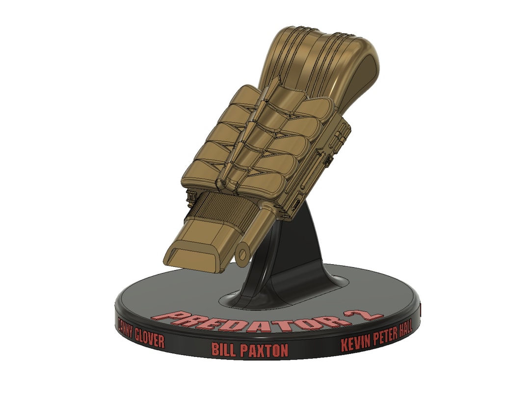Predator 2 Plasma Caster & Stand STL File city Hunter 3D Print Ready - Etsy