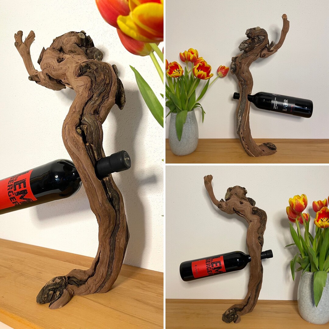Bottle Holder Bottle Stand grape Vine Wine Bottle Stand Gift for Wine ...
