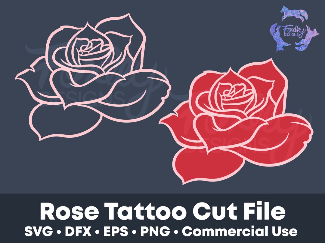 Rose Cut File Rose SVG Flower SVG Files for Cricut and Cameo Wild Rose ...