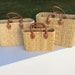 Rush Basket With Round Leather Handles - Etsy