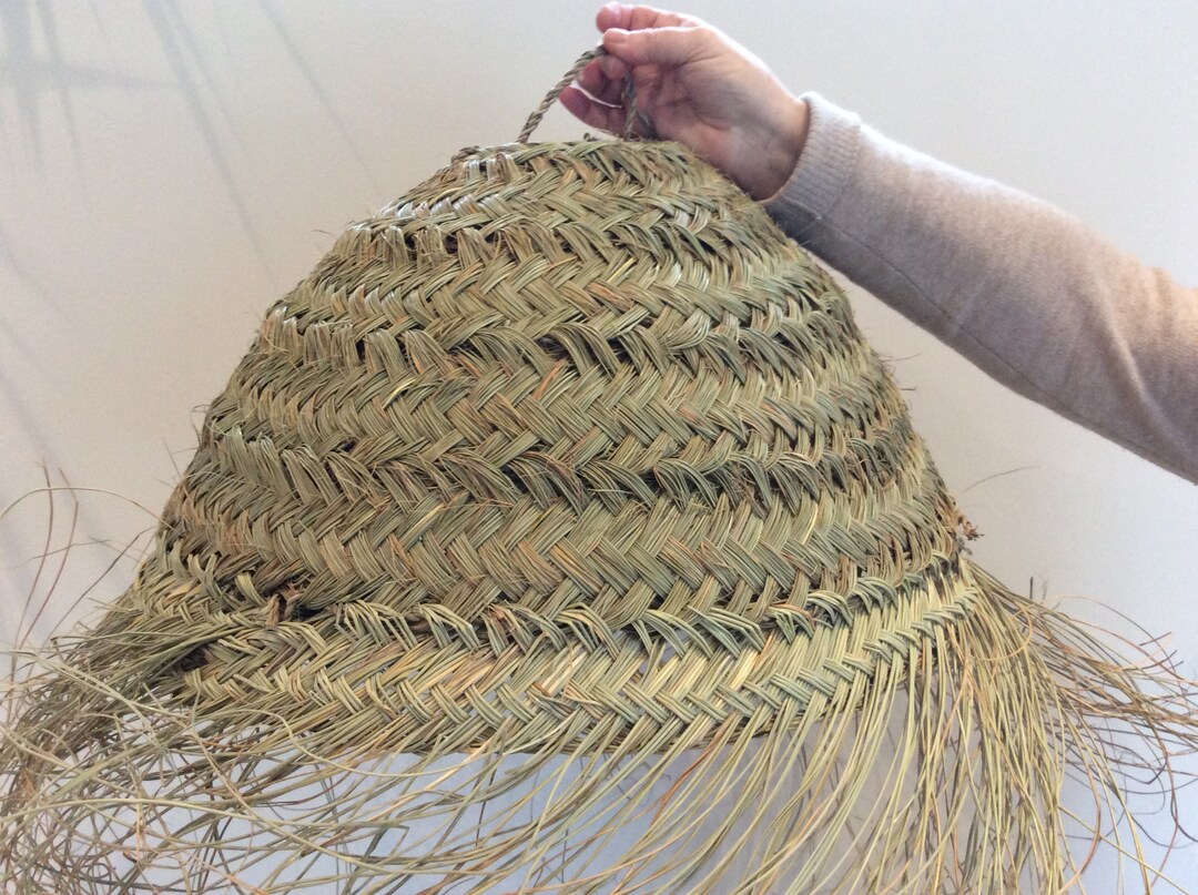 Suspension Luminaire Ball in Alfa. Straw Decoration House. - Etsy