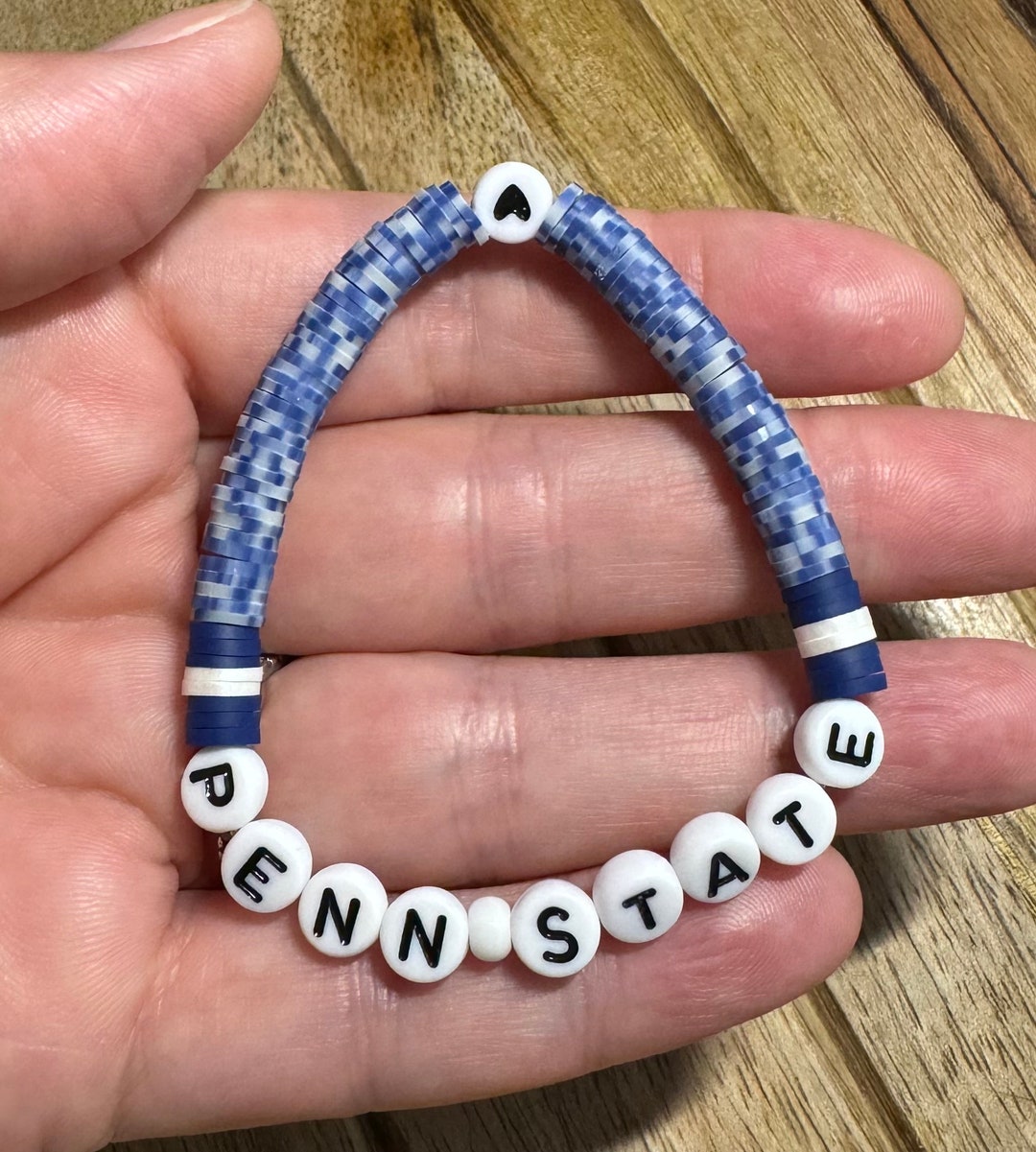 Penn State - Small Size - Bead Bracelet 6 1/4” - Etsy