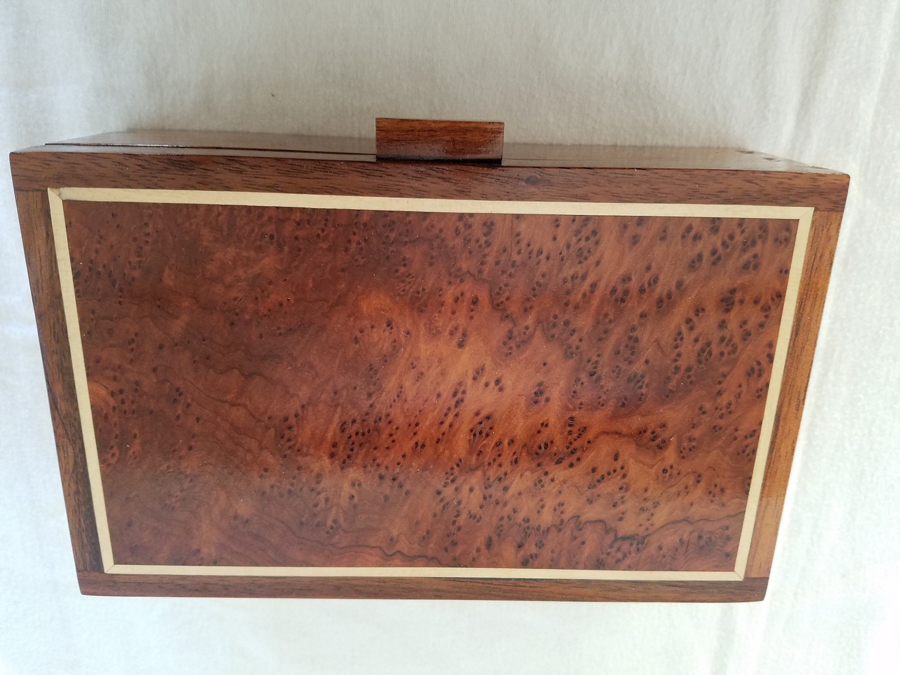 Acacia Jewlery/keepsake Box With Redwood Burl Panel - Etsy