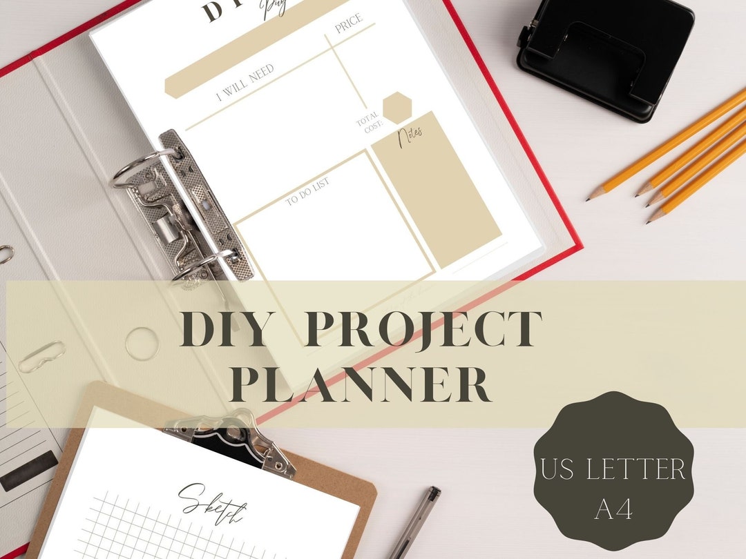 DIY Project Planner, Printable Planner Insert - Etsy