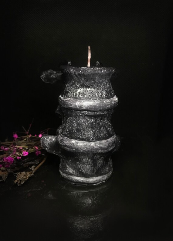Large Human Spine Candle Realistic Spine Candle Gothic - Etsy