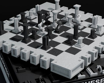 Modern Minimalist Chess Set - Etsy