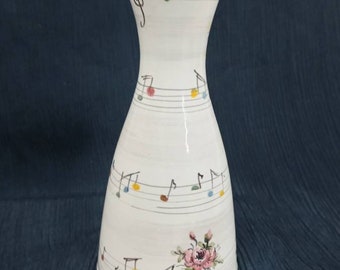 Musical Note Flower Vase - Etsy