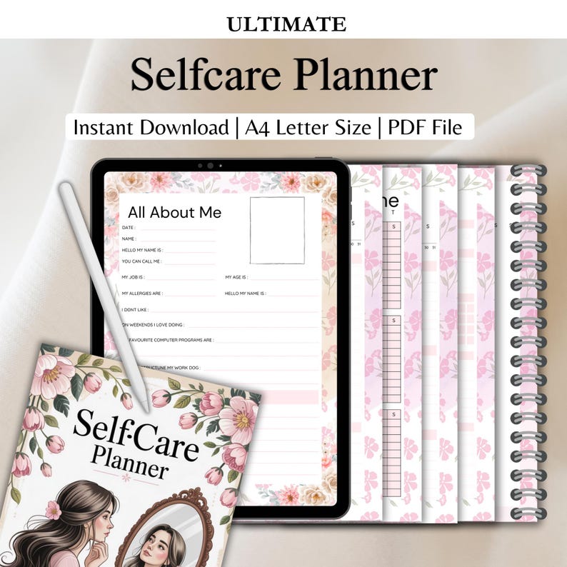 Self Care Journal Self Care Workbook Self Love Burnout Stress ...