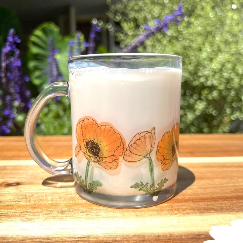 California Poppy Mug - Etsy