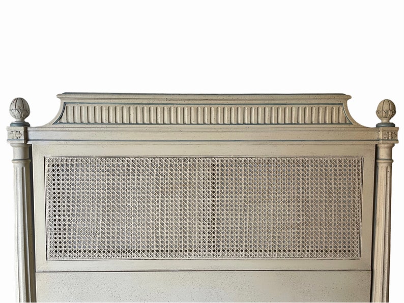 Antique French Louis XVI Cane Twin Bed Robert W. Irwin Co - Etsy