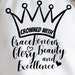 Crown Svg, Christian Svg, Motivational Svg, Crowned With Grace, Svg for ...