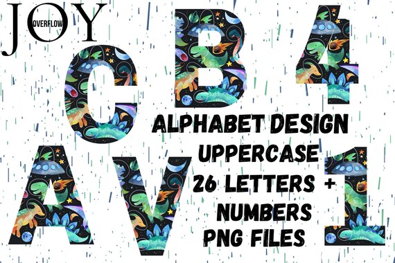Dinosaur Alphabet Bundle Alphabet Clipart Watercolor | Etsy