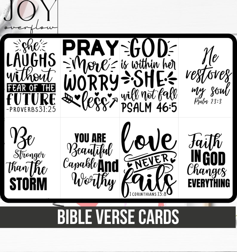 Mini Scripture Cards Bible Verse Cards Scripture Download - Etsy