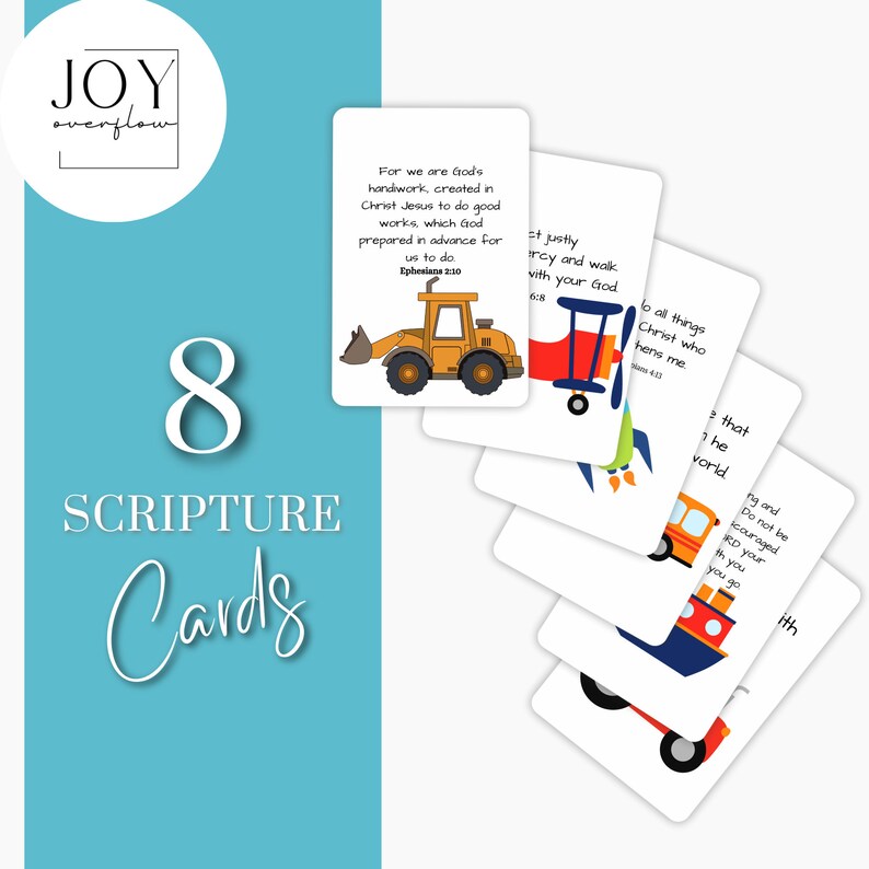 Bible Card Printable, Gift-for Kids, Scripture Cards, Printable Bible ...
