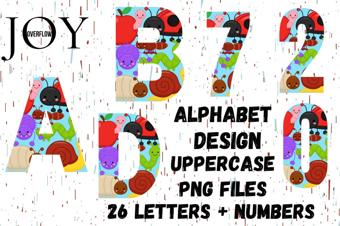 Animal Alphabet Clipart, Alphabet Bundle, Commercial Use Png, Back to ...