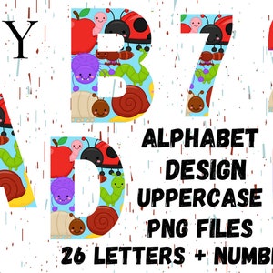 Animal Alphabet Clipart, Alphabet Bundle, Commercial Use Png, Back to ...