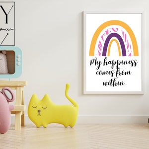 Set of Six Kids Positive Affirmation Wall Art, Kids Affirmation Print ...