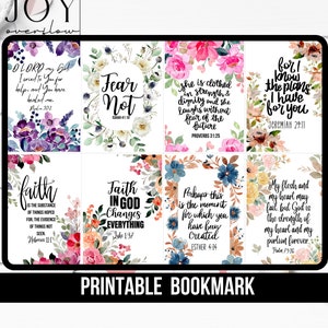 Printable Notecards, Cute Note Cards, Floral Bible Verse Cards ...