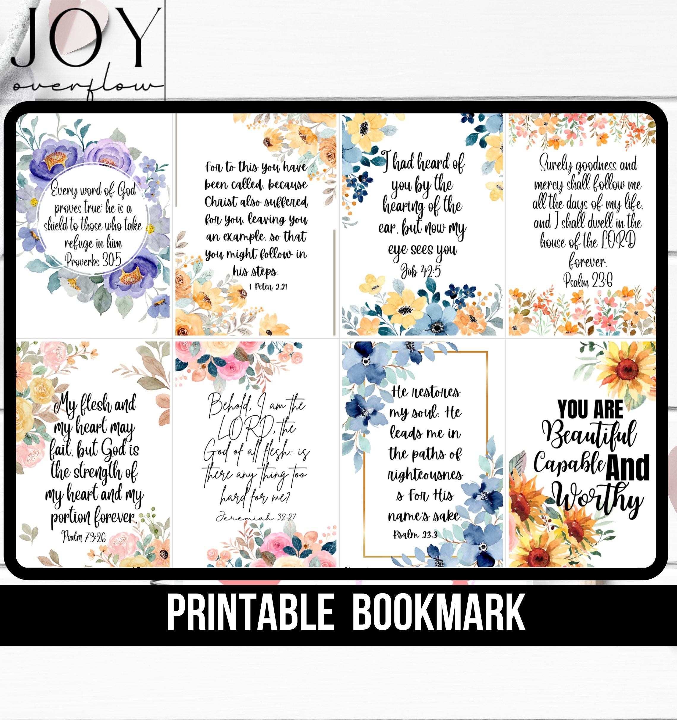 Bible Verse Cards, Scripture Cards, Printable Scripture Cards, Mini ...