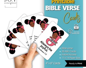 Digital Scripture Cards Printable Bible Verses (Download Now) - Etsy