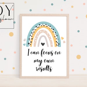 Set of Six Kids Positive Affirmation Wall Art, Kids Affirmation Print ...
