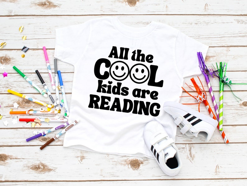All the Cool Kids Are Reading, Book Lover SVG, Reading Png, Books Svg ...