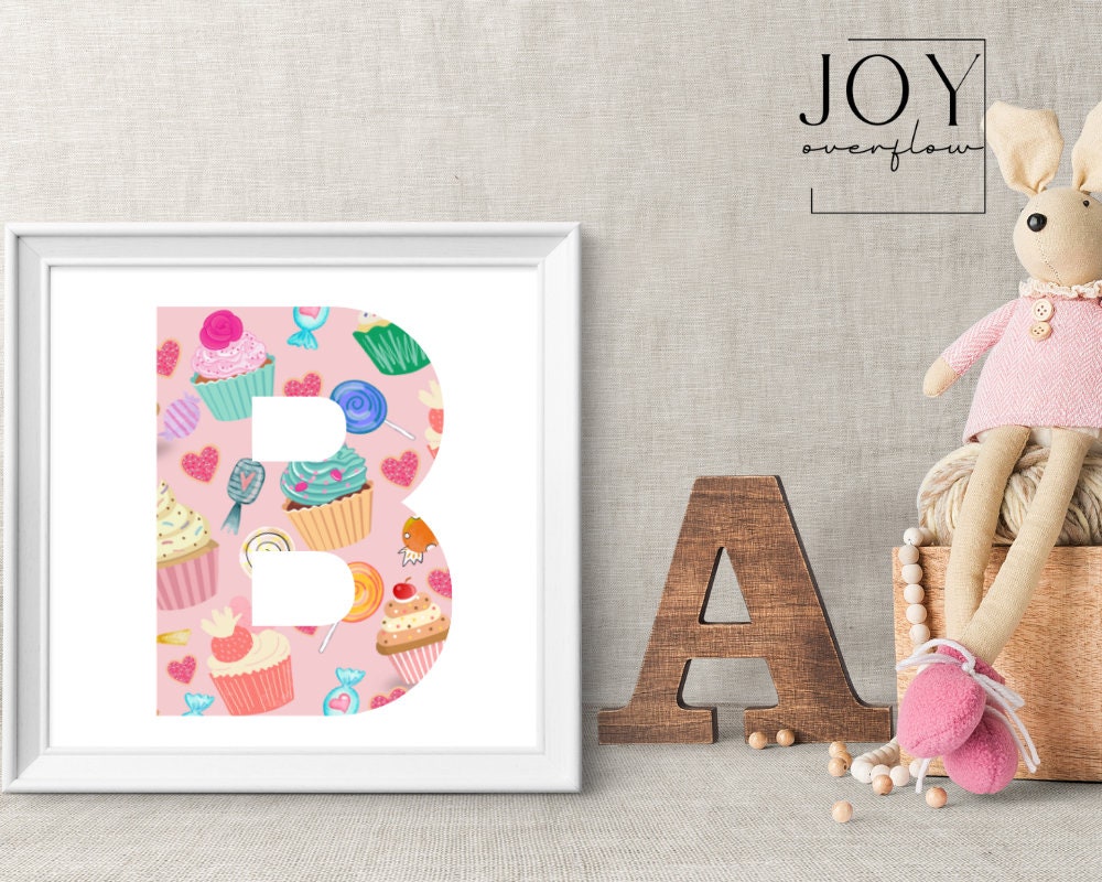Cup Cake Alphabet Clipart Png Alphabet Watercolor Clipart - Etsy