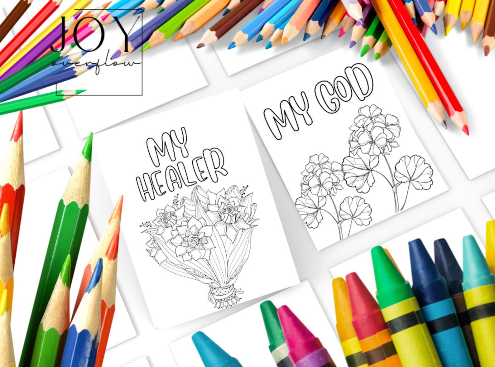 Jesus is My King, God, Healer, Pdf Coloring Book, Digital Download Pdf ...