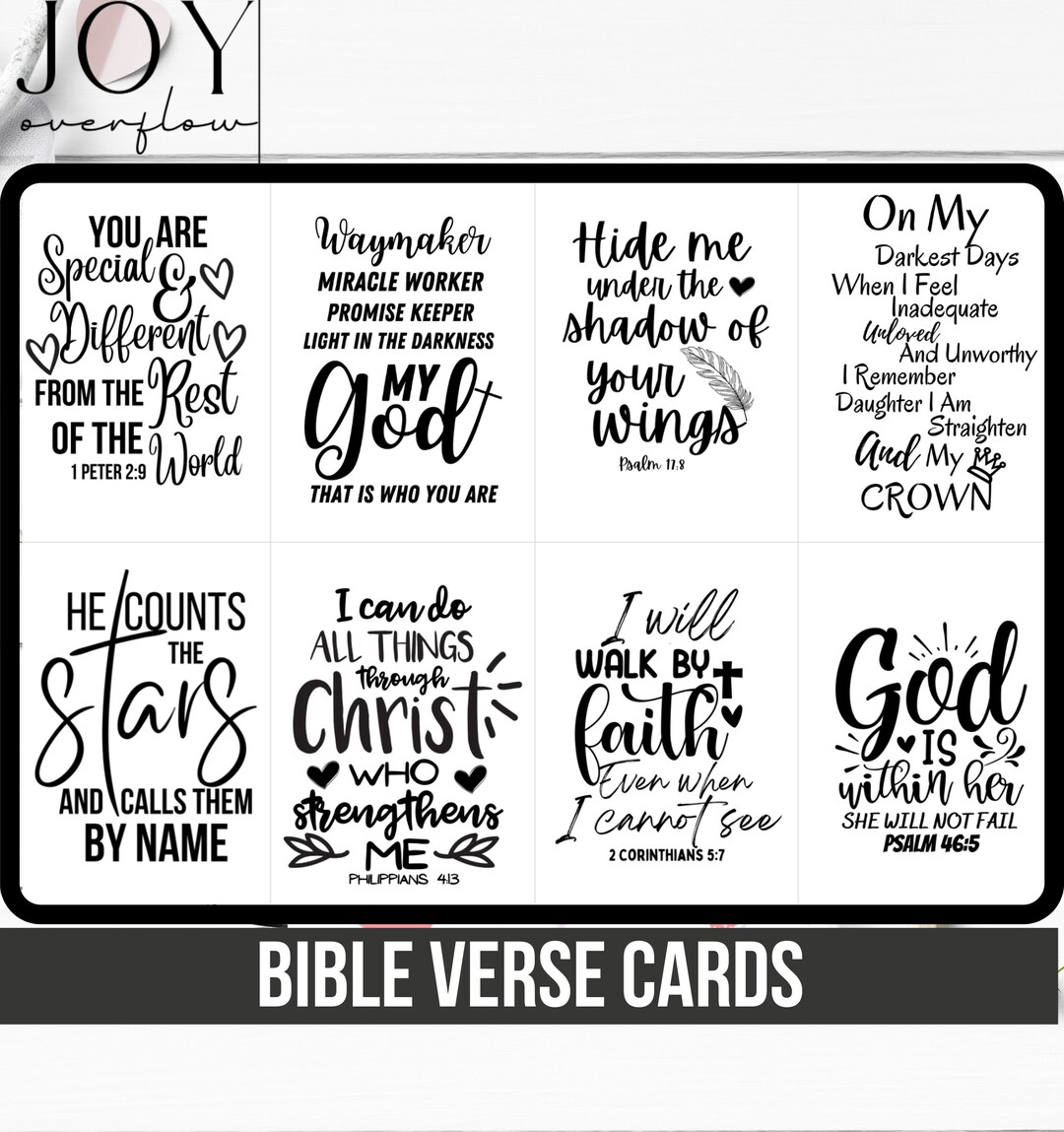 Motivational Note Cards, Mini Scripture Cards, Bible Journaling ...