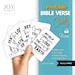 Christian Cards Set, Verse Cards Set, Scripture Cards, Bibleverses ...