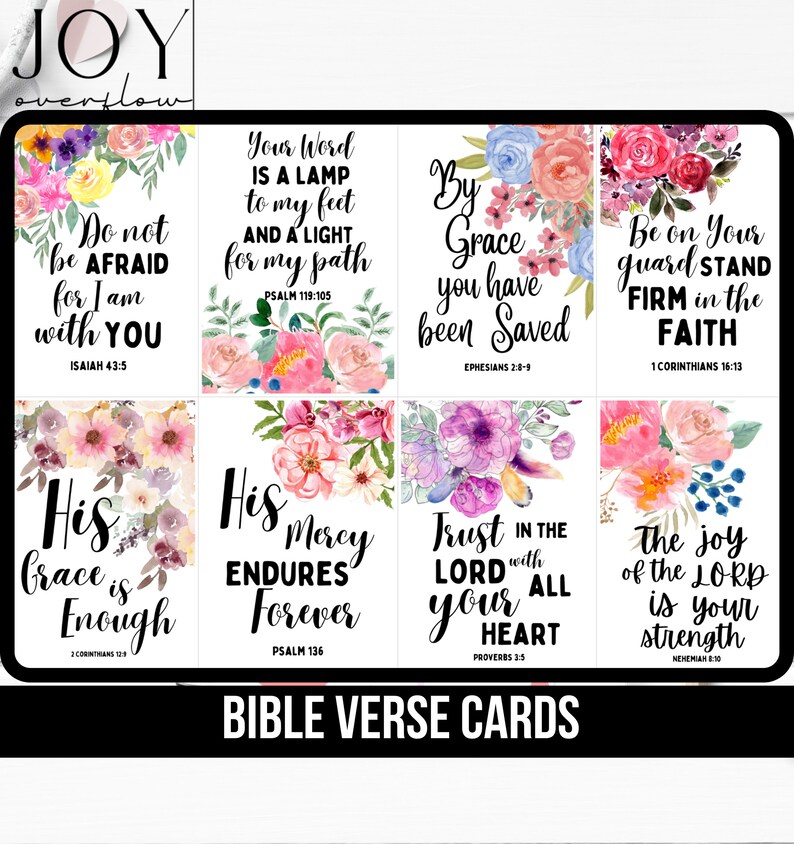 16 Scripture Printable Cards Bible Verse Cards Mimi - Etsy