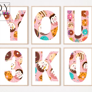 Donut Alphabet Clipart, Alphabet Png, Sublimation Alphabet, Alphabet ...