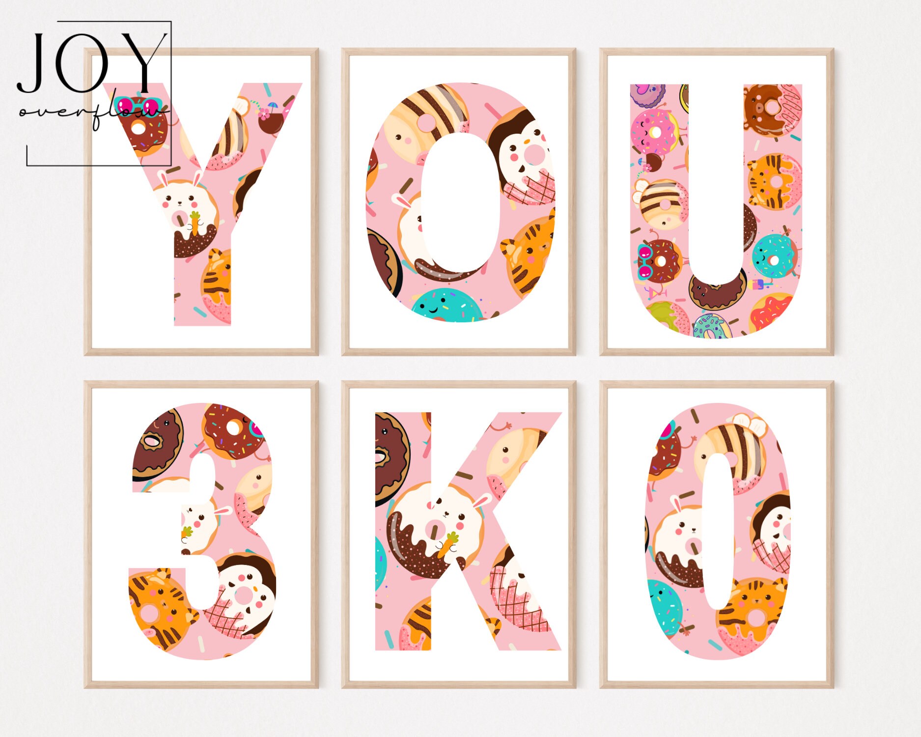 Donut Alphabet Clipart Alphabet Png Sublimation Alphabet - Etsy
