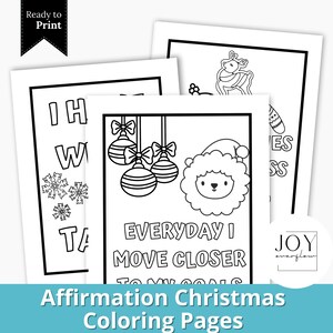 Coloring Pages, Christmas Coloring Sheets, Affirmation Christmas ...