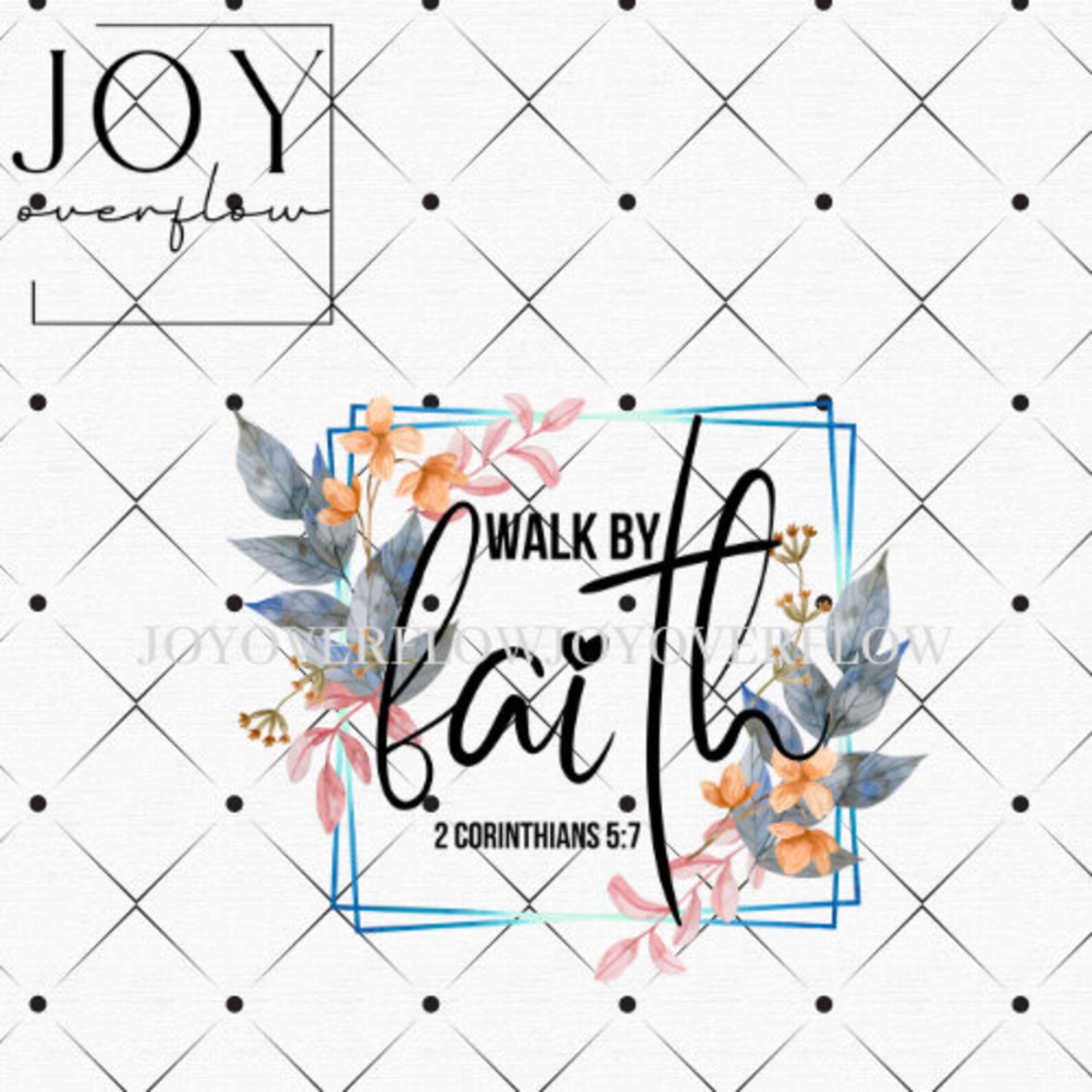 Faith Sublimation Design Christian Png Floral Png - Etsy