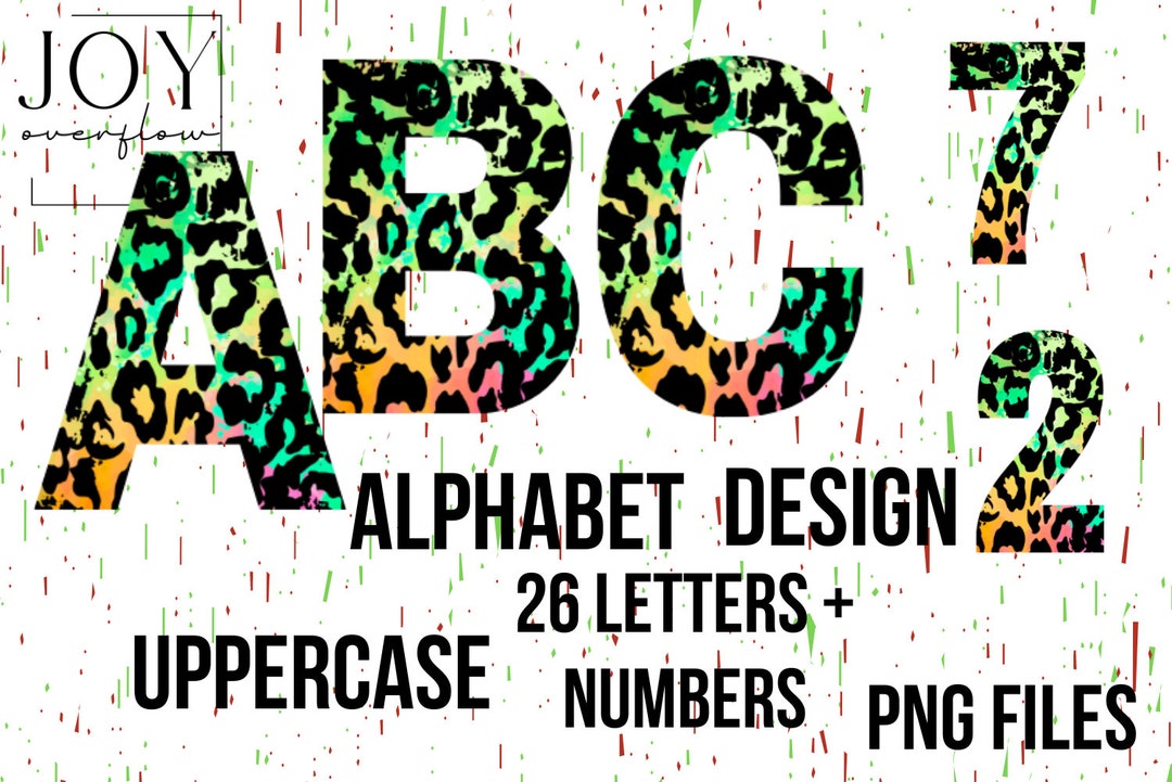 Png Alphabet, Sublimation Alphabet, Colorful Png, Alphabet Printable ...