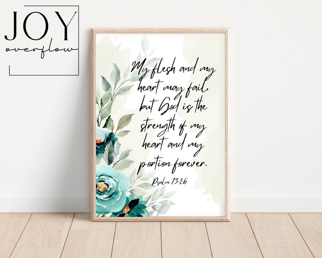 Bible Verse Print, Psalm 13:26, Downloadable Prints, Psalm Print ...